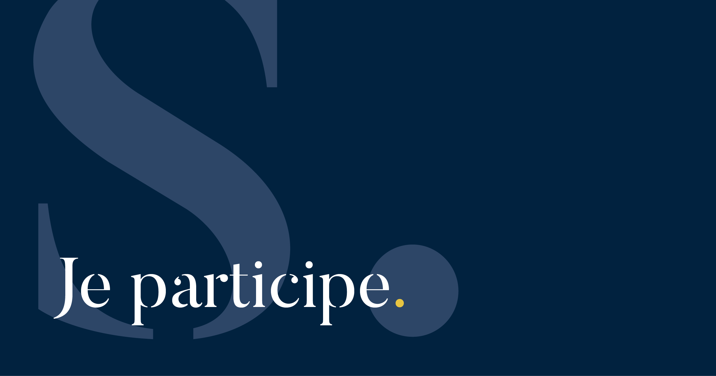 Je participe | Servir